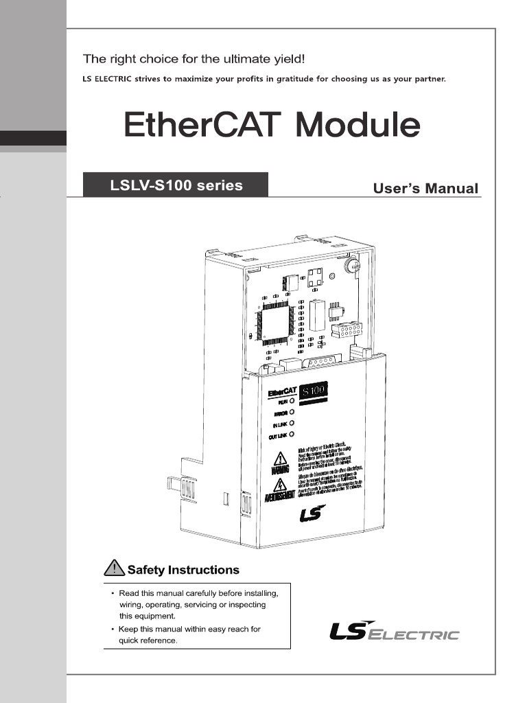 S100 EtherCAT - User Manual - KR - V1.1 | PDF