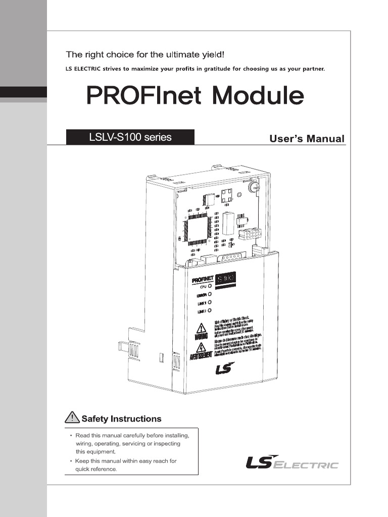 S100 PROFInet - User Manual - KR - V1.20 | PDF