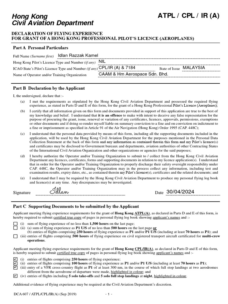 Dca607 Atpl CPL Ir (A) | PDF | Aviation | Aerospace