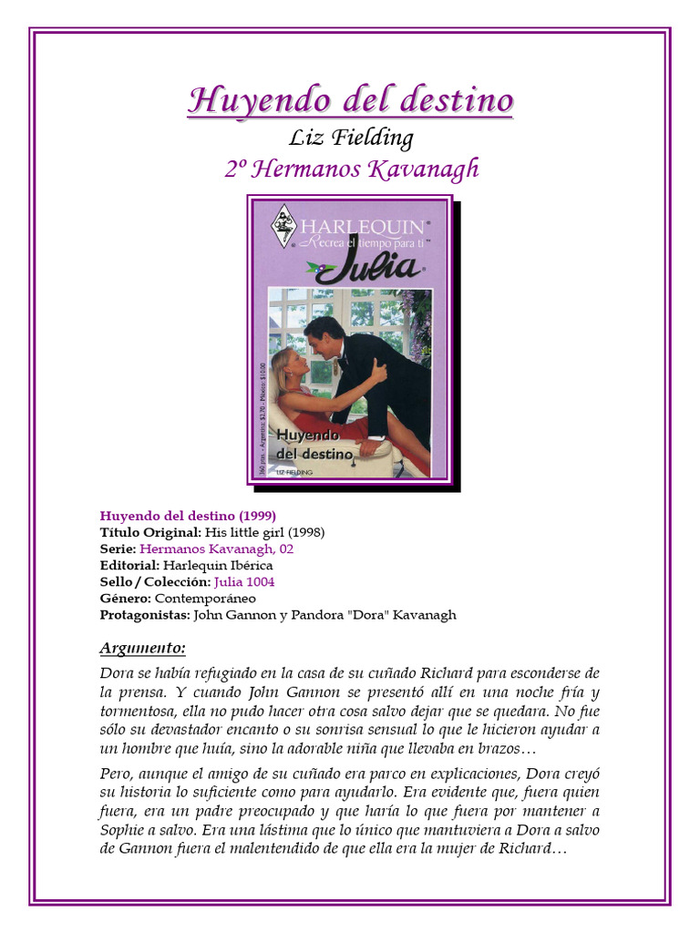 Liz Fielding - Huyendo Del Destino | PDF