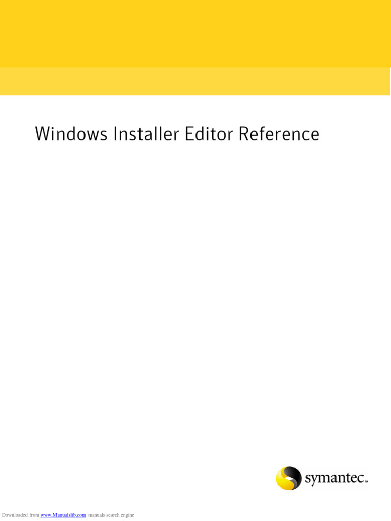 Windows Installer Editor 70 sp2 Reference For Wise Installation Studio ...