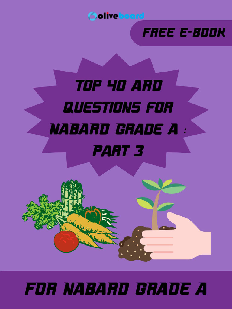 Top 40 Ard Questions For Nabard Grade A Part 3 | PDF | Soil