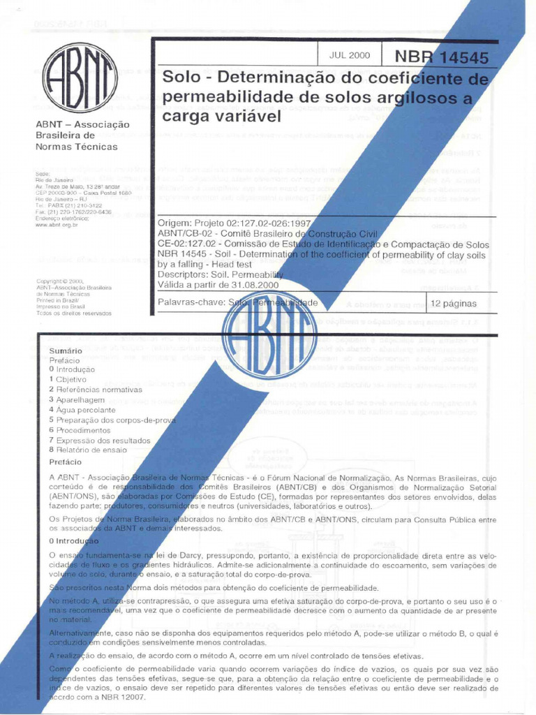 NBR 14545-2000 | PDF