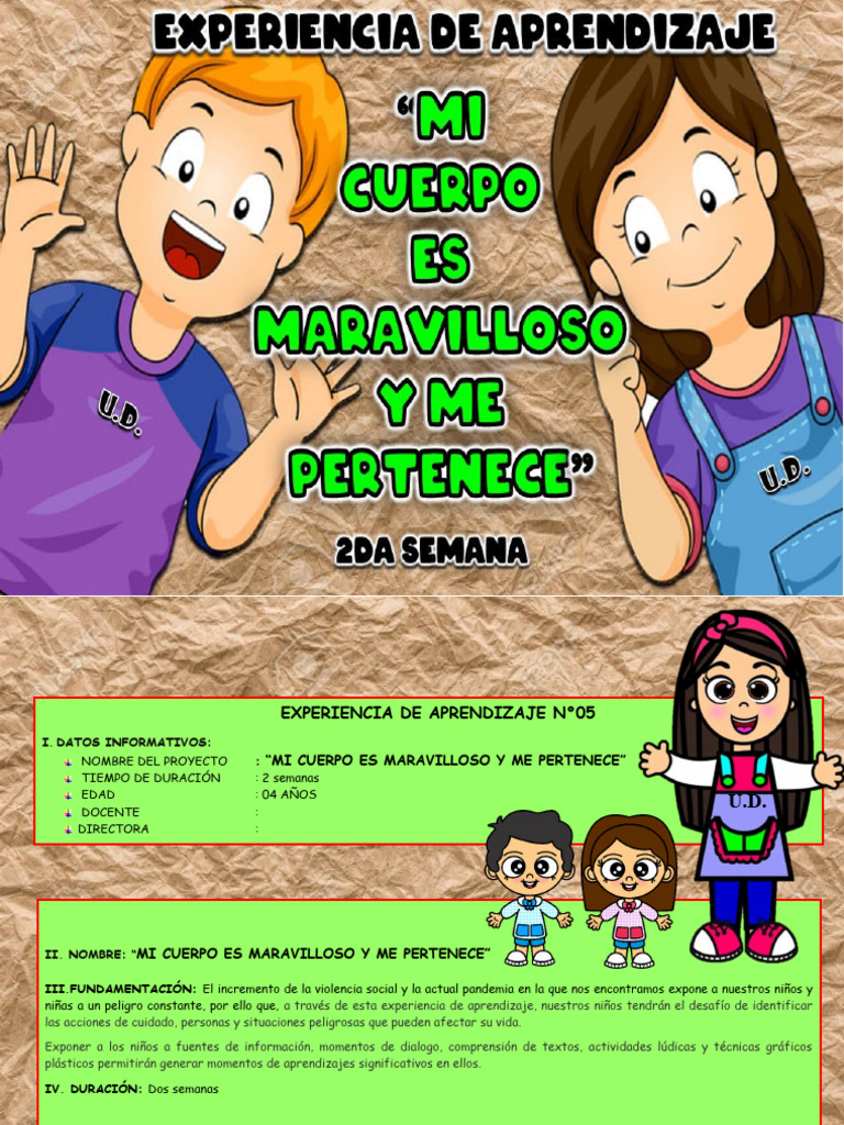 04 AÑOS - 2da Semana - Experiencia 5 - 113358 | PDF | Lavado de manos ...