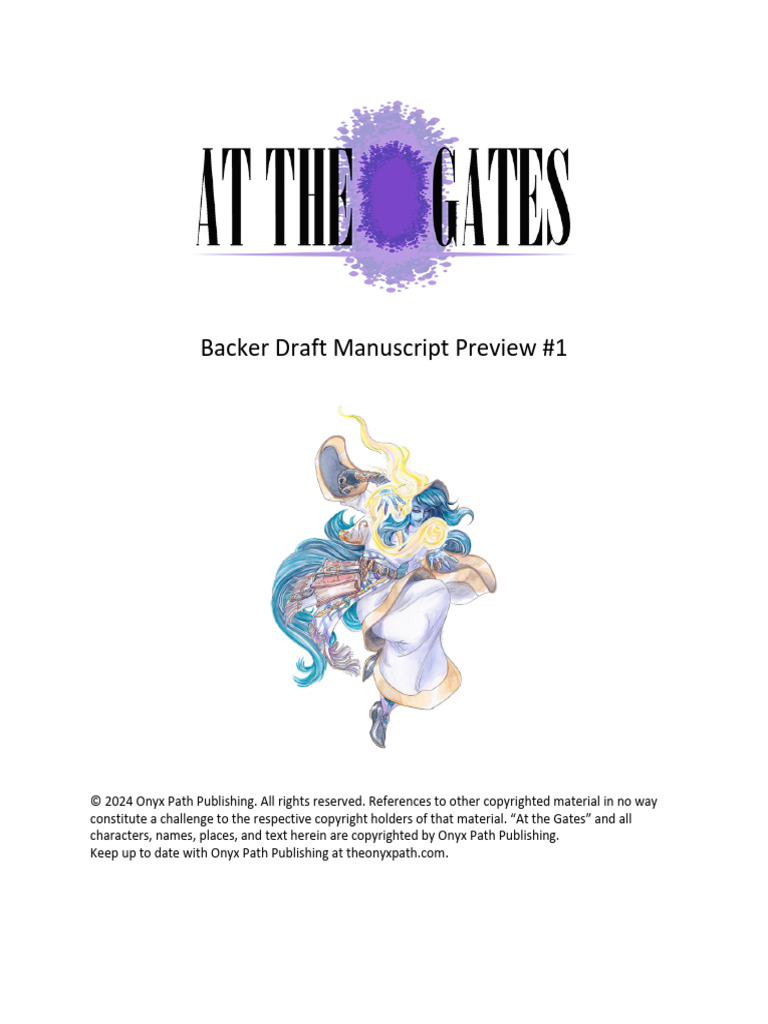 At The Gates Draft Manuscript 1-1 | PDF | Final Fantasy