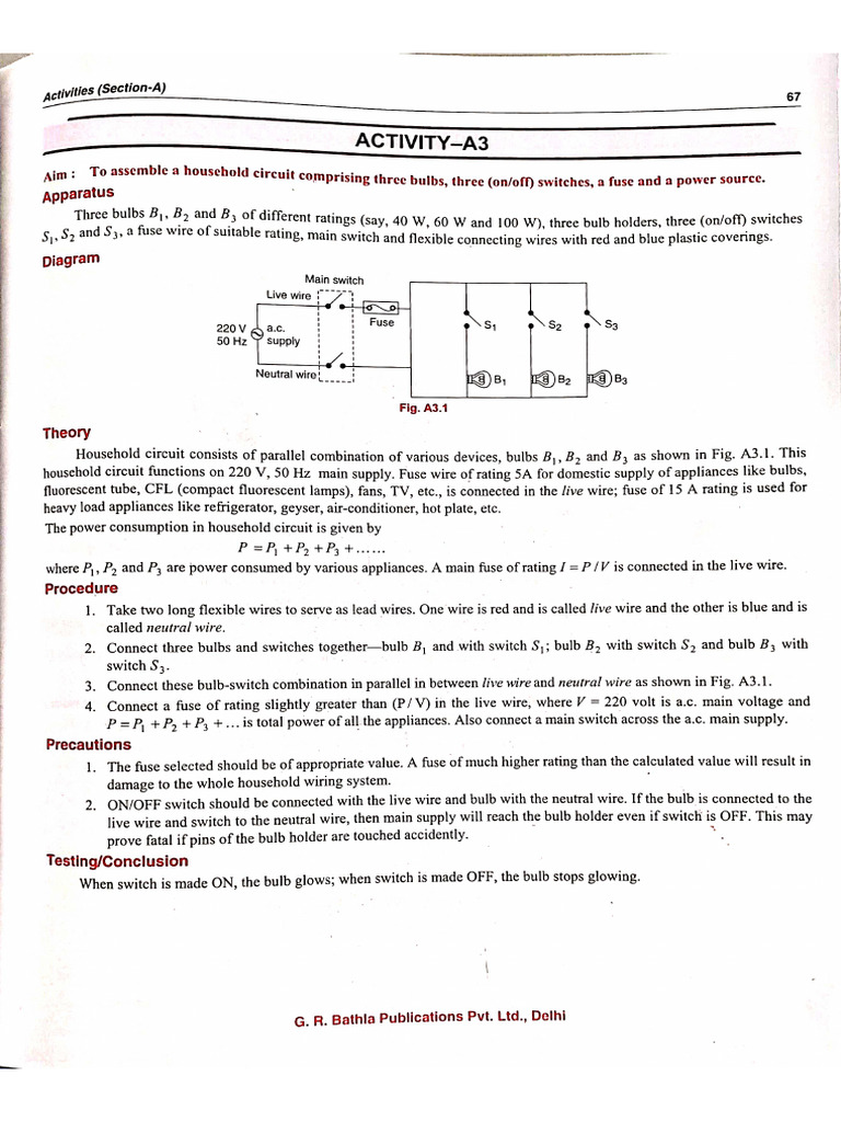 Activity Physics Class 12 | PDF