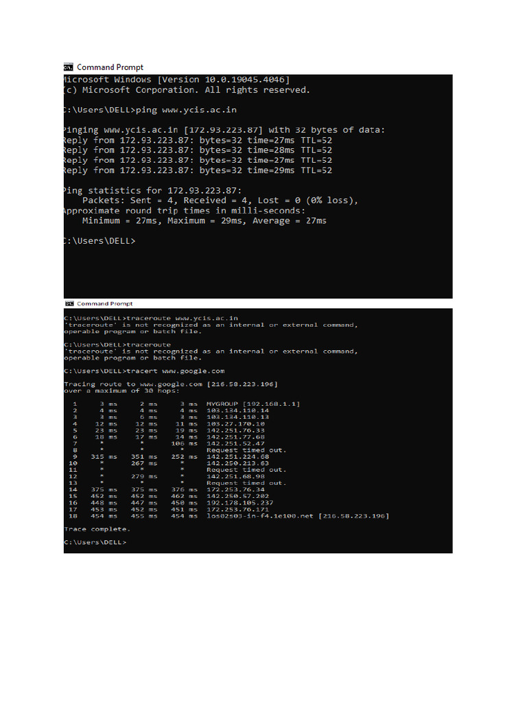 Cmd Practicals | PDF