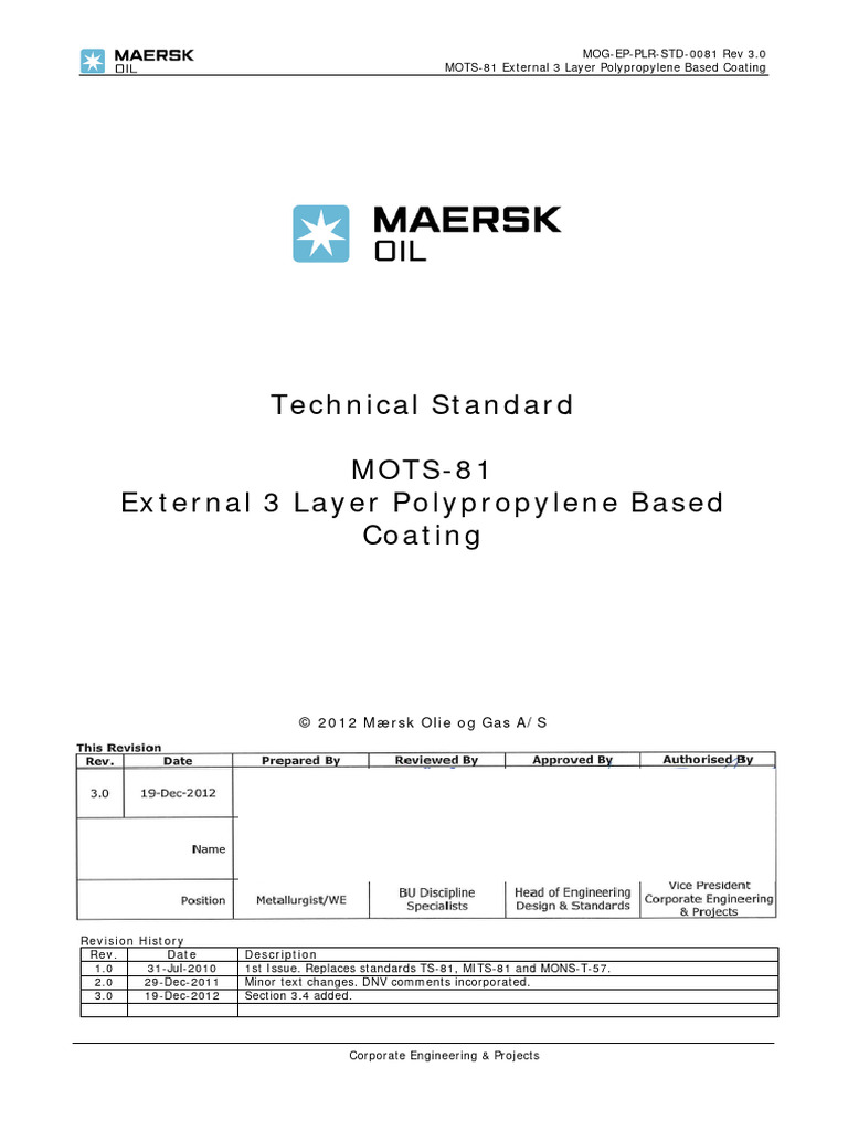 3-Layer Polypropylene Coating Standard | PDF | Pipe (Fluid Conveyance) | Safety