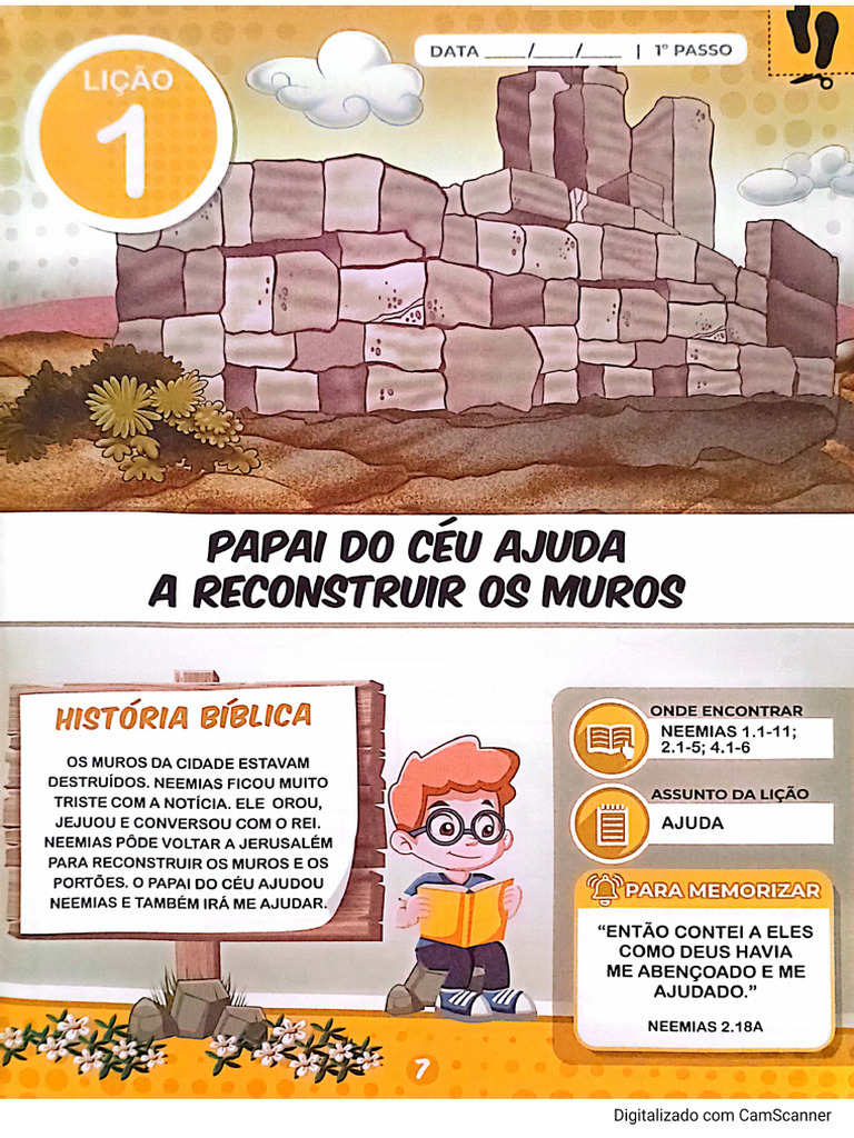 Aluno 6-8 - Papai Do Ceu Ajuda Reconstruir Os Muros | PDF