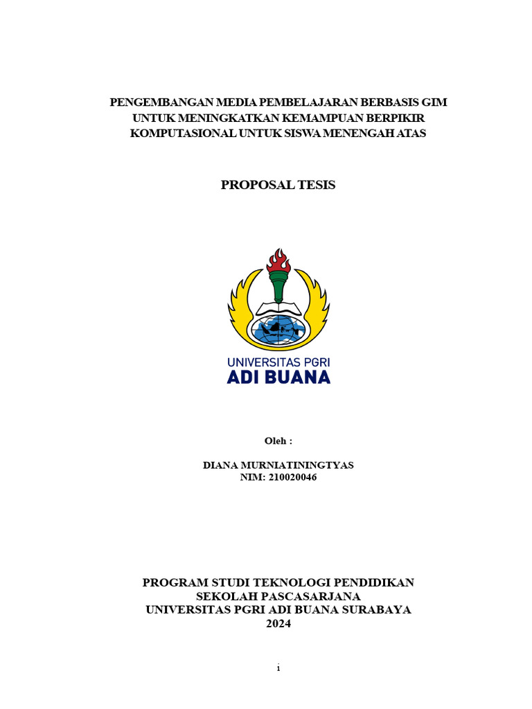 Platform COVER, ABSTRAK Referensi Proposal Tesis - 2022 B Dan C - 1 | PDF