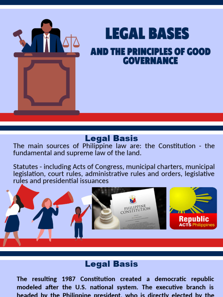 Module 3 Legal Bases and Principles of Good Governance | Download Free ...