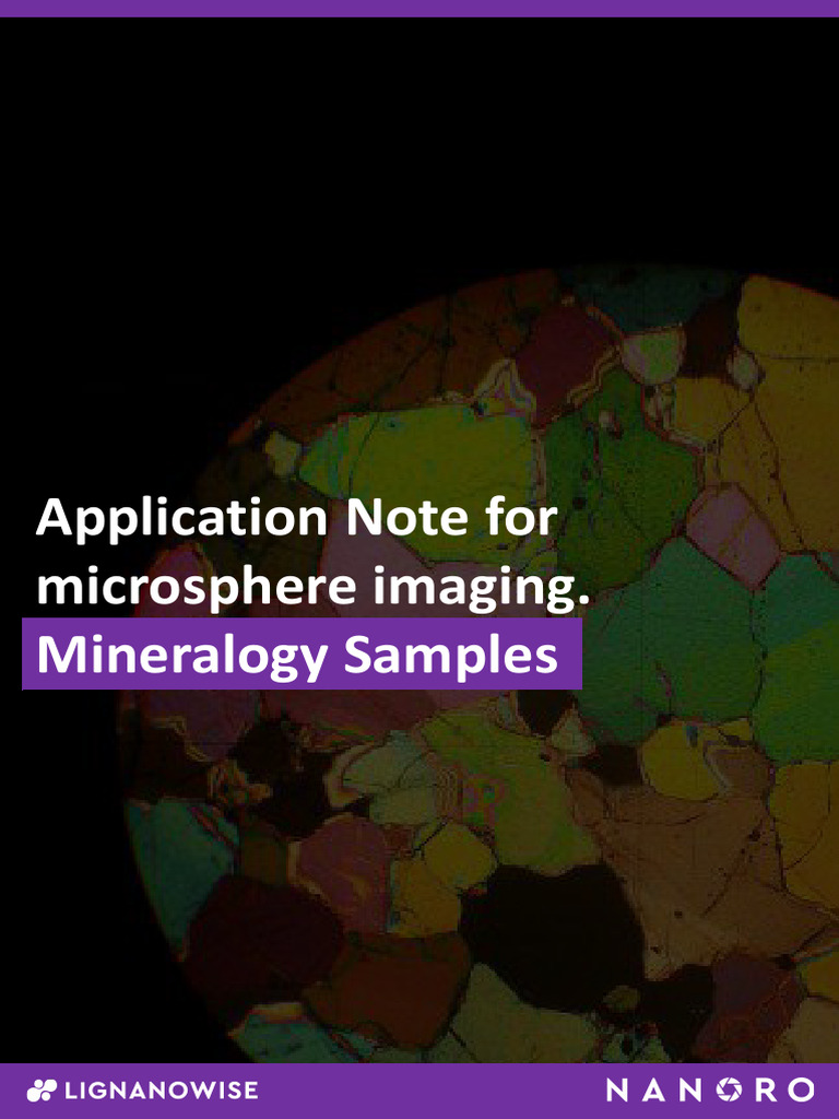 Application Note For Super Resolution Minereaology Imaging | PDF ...