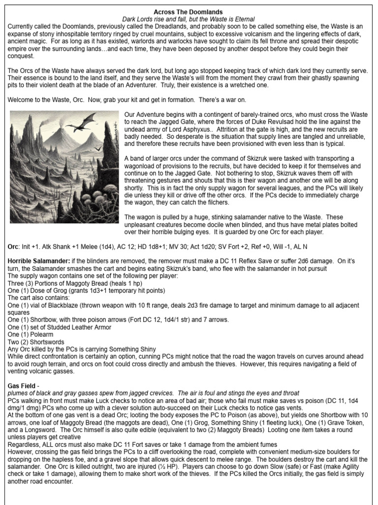 Orcs' Desperate Quest in Doomlands | PDF | Law | History