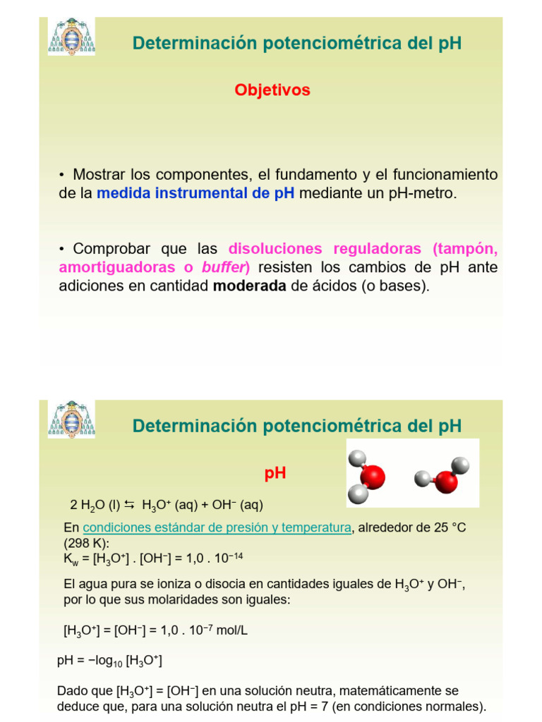 Practica 6 Determinacion Potenciometrica Del PH | PDF | Ph | Solución tampón