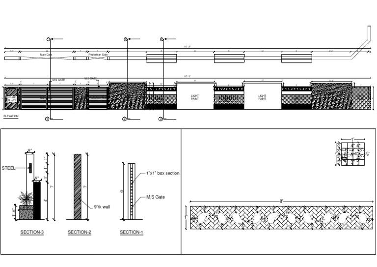 Compound Wall Detail 18.02.15-Compound Wall Detail | PDF