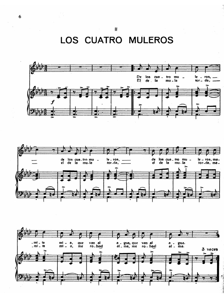 Los Cuatros Muleros | PDF