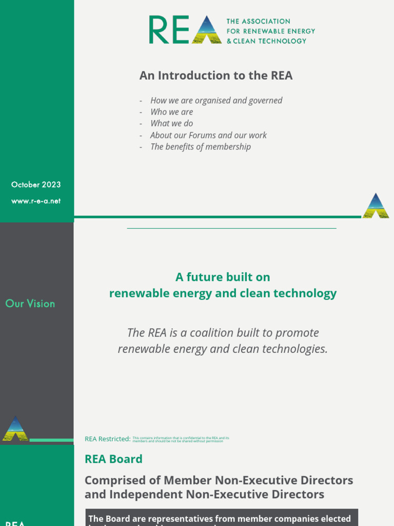 REA An Overview-Long 16-9 | PDF | Renewable Energy | Clean Technology