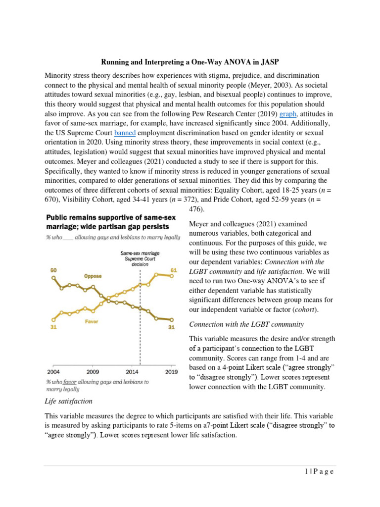 One-Way ANOVA Step-by-Step JASP Guide | PDF | Effect Size | Analysis Of ...