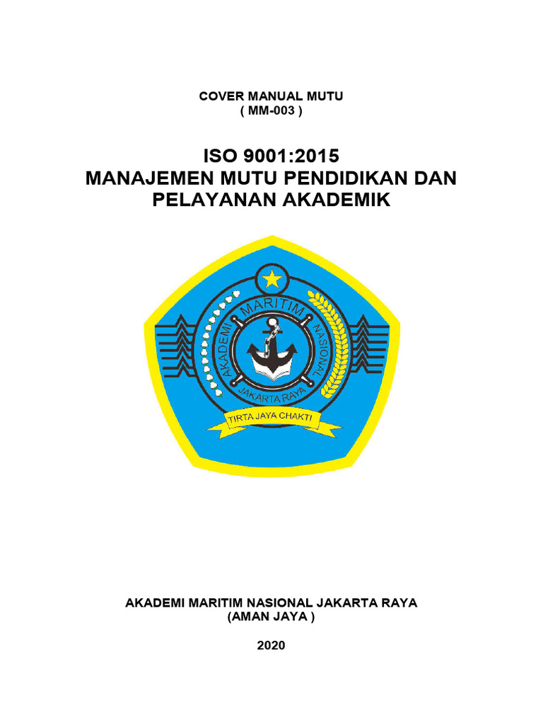 Manual-Mutu Iso VPK | PDF