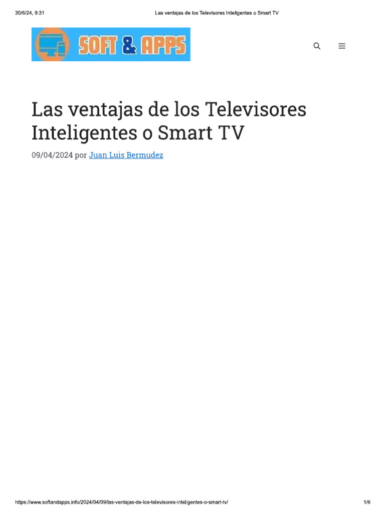 Ventajas desconocidas de los smart tv | PDF