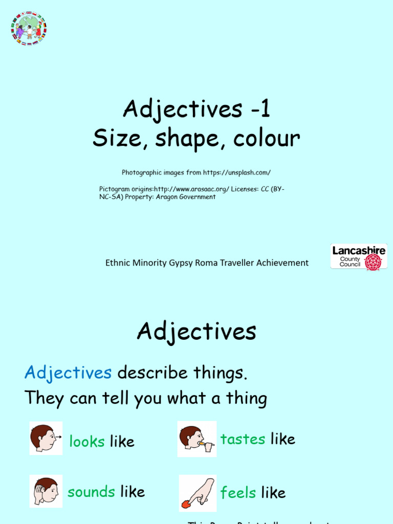 Describing Things with Adjectives | PDF | Language Arts & Discipline
