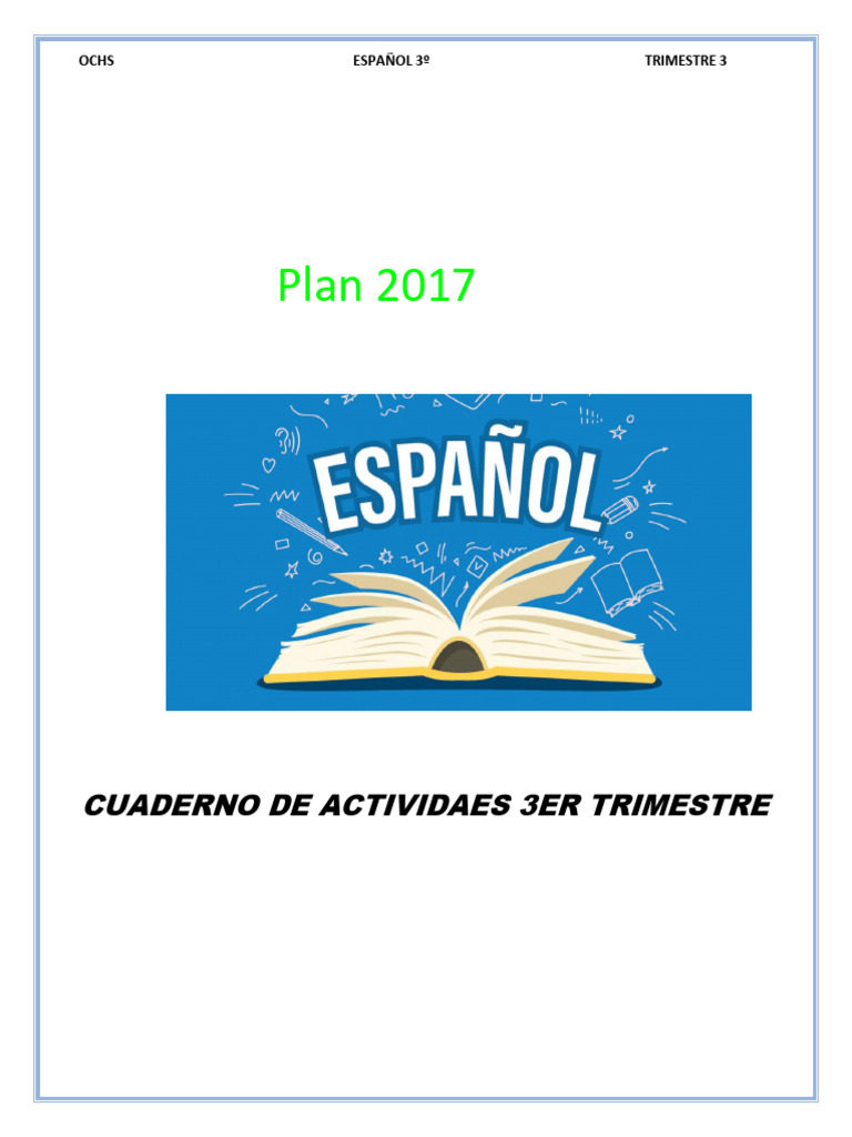 3o 3t Alumno Español - 105214 | PDF | Verbo | España