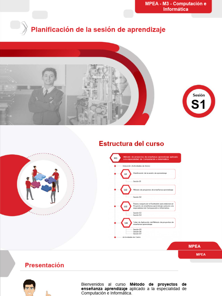 Sesion 01 Computacion | PDF | Aprendizaje | Maestros