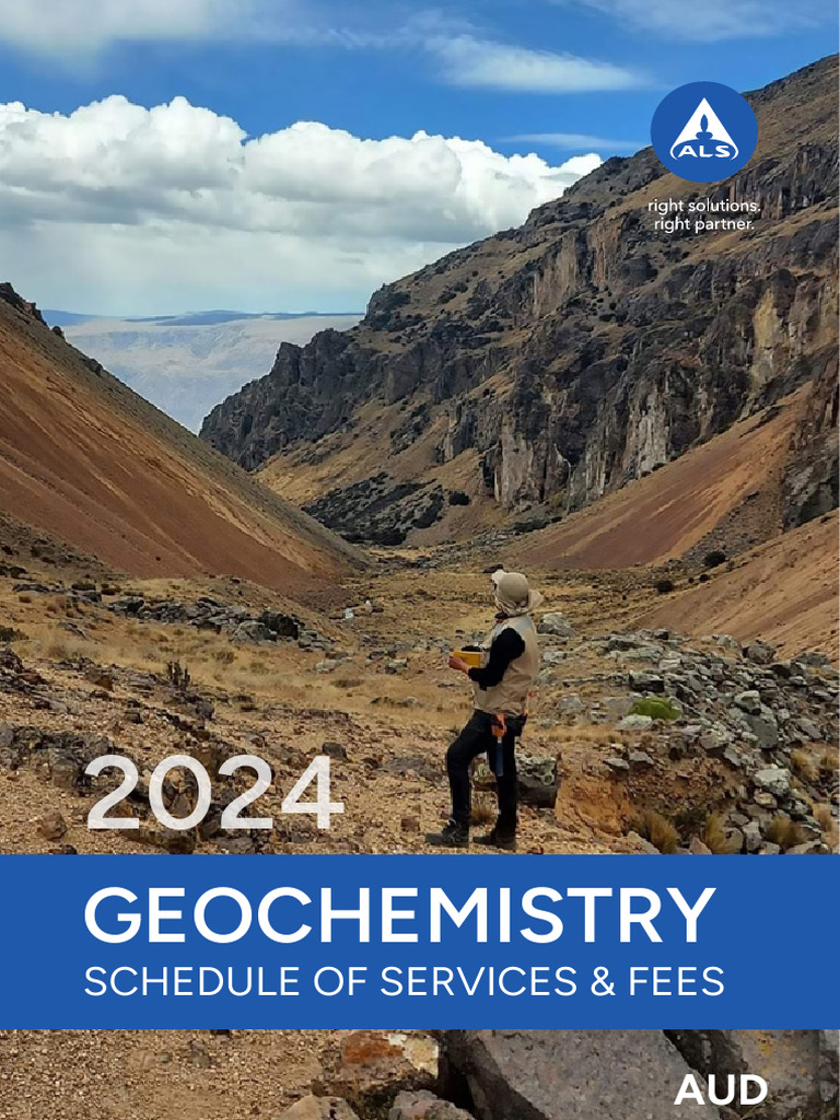 ALS Geochemistry Fee Schedule AUD 2024 | PDF | Minerals | Ore