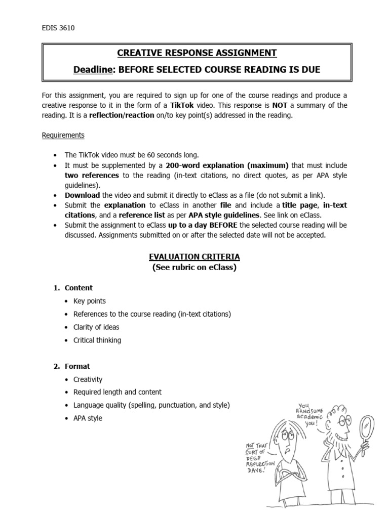 TikTok Creative Response Assignment | PDF