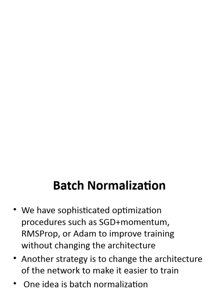 Batch Normalization | PDF
