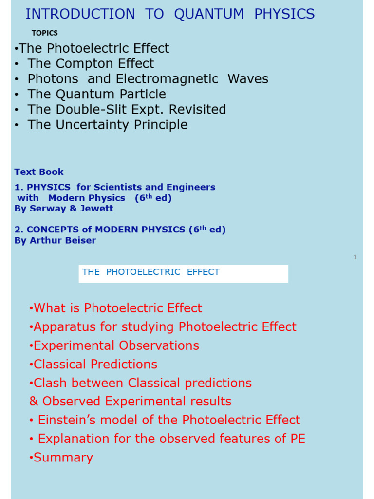 Quantum Physics-Part-2 | Download Free PDF | Photoelectric Effect | Photon