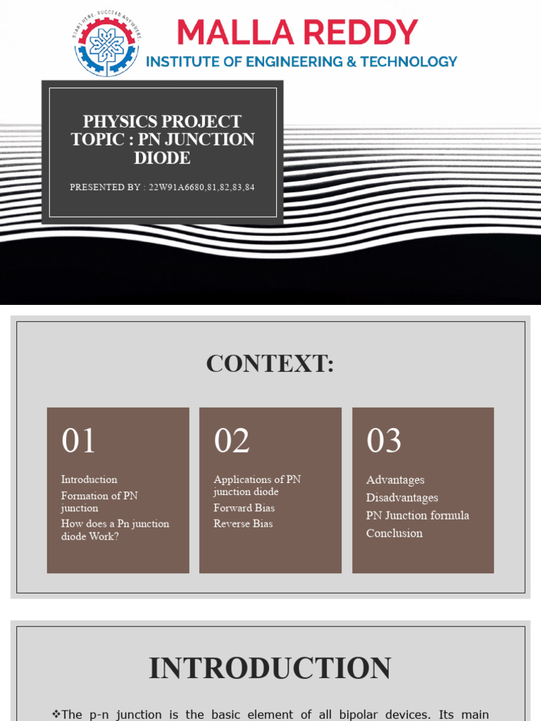 Physics Project 99911111 | PDF | P–N Junction | Diode