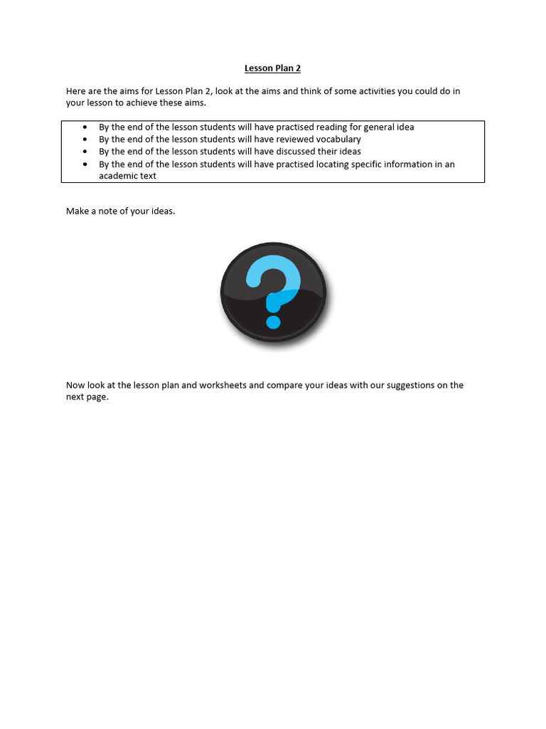 Lesson Plan 2 | PDF | Cocoa Bean | Chocolate