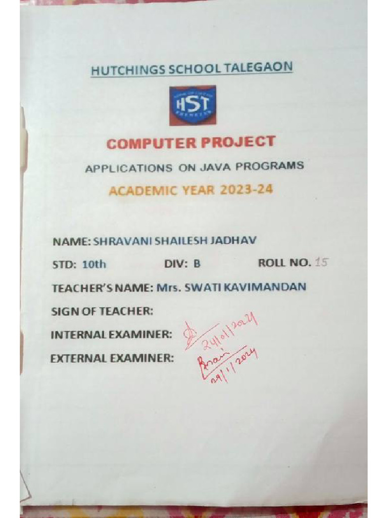 Computer Project 10TH Final-1 | PDF