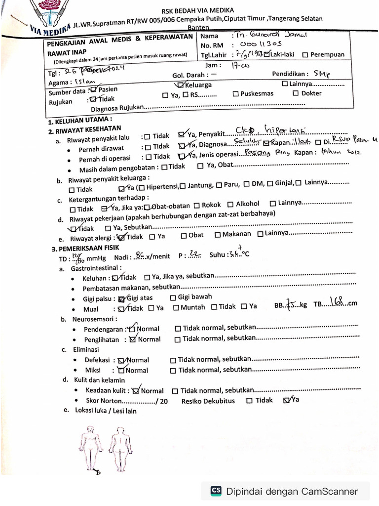 Asesment Ranap | PDF