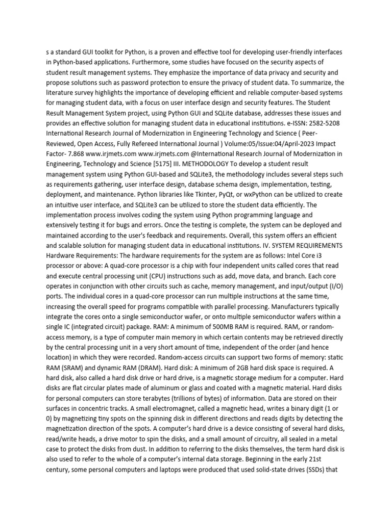 S A Standard GUI Toolkit For Python | PDF | Random Access Memory ...