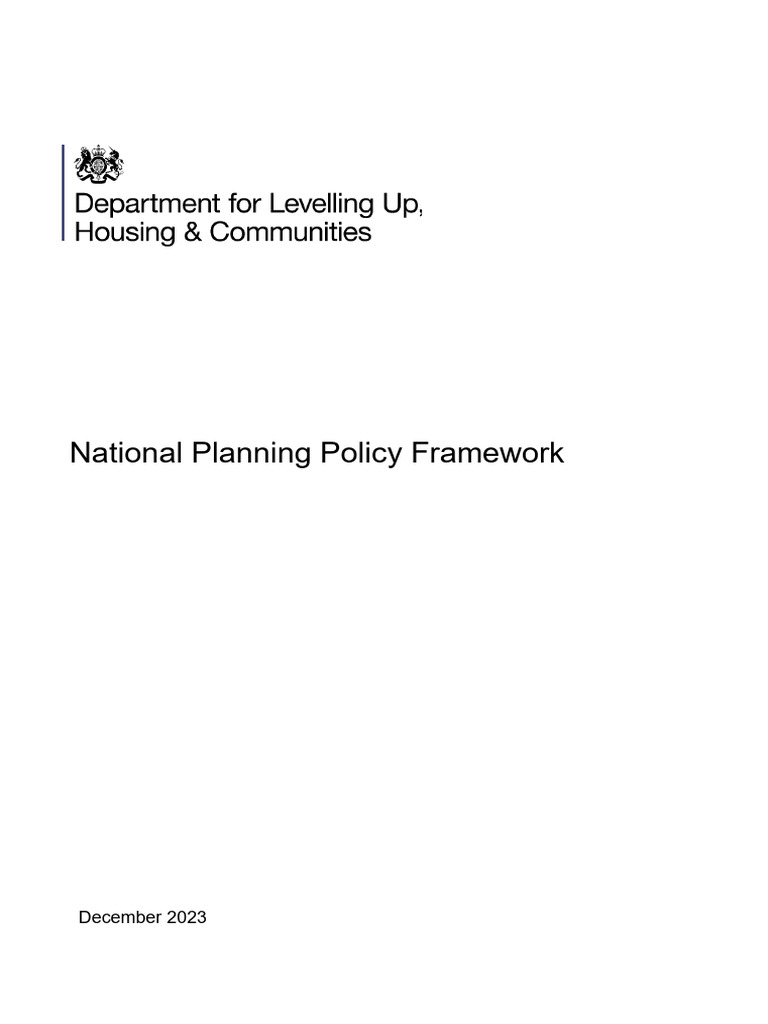 NPPF December 2023 | PDF | Sustainability | Sustainable Development