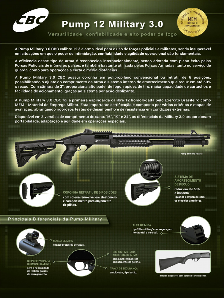 Folheto Pump Military 3.0!16!19 e 24 | PDF