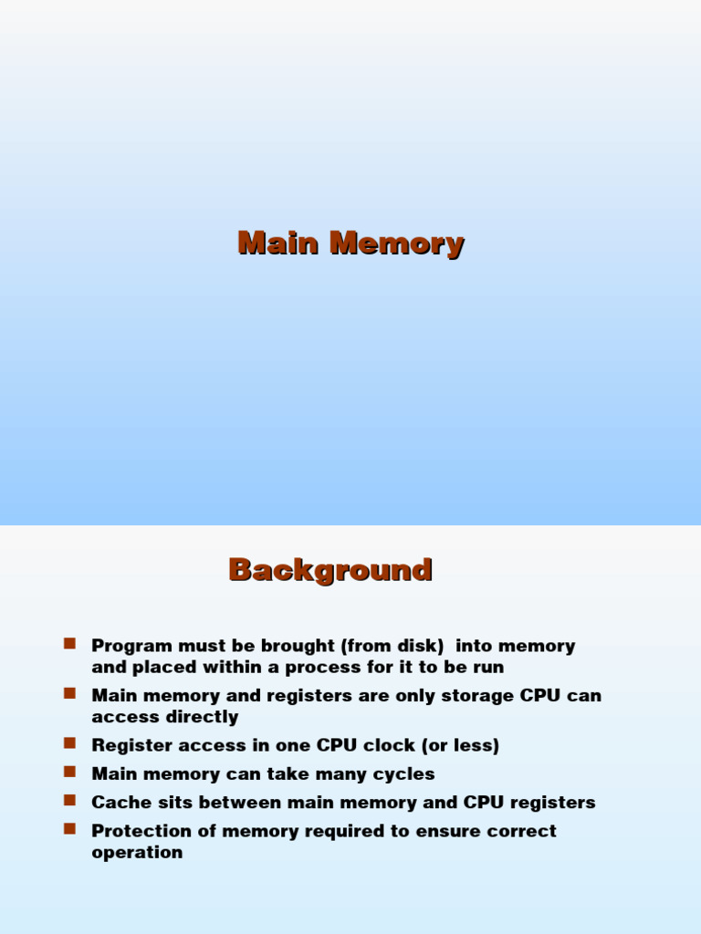 8 Memory Management Pdf Computer Data Storage Process Computing 