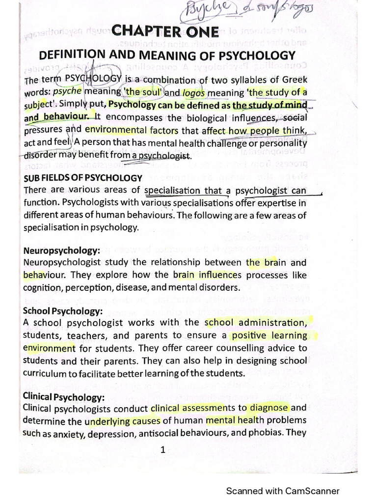 Psychology Textbook | PDF