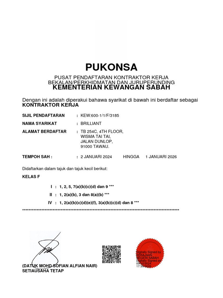 Pukonsa: Kementerian Kewangan Sabah | PDF