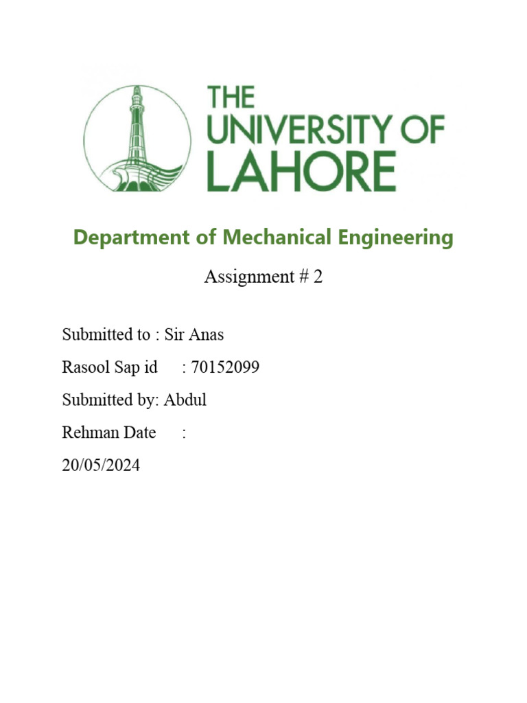 Static Assignment 2 | PDF