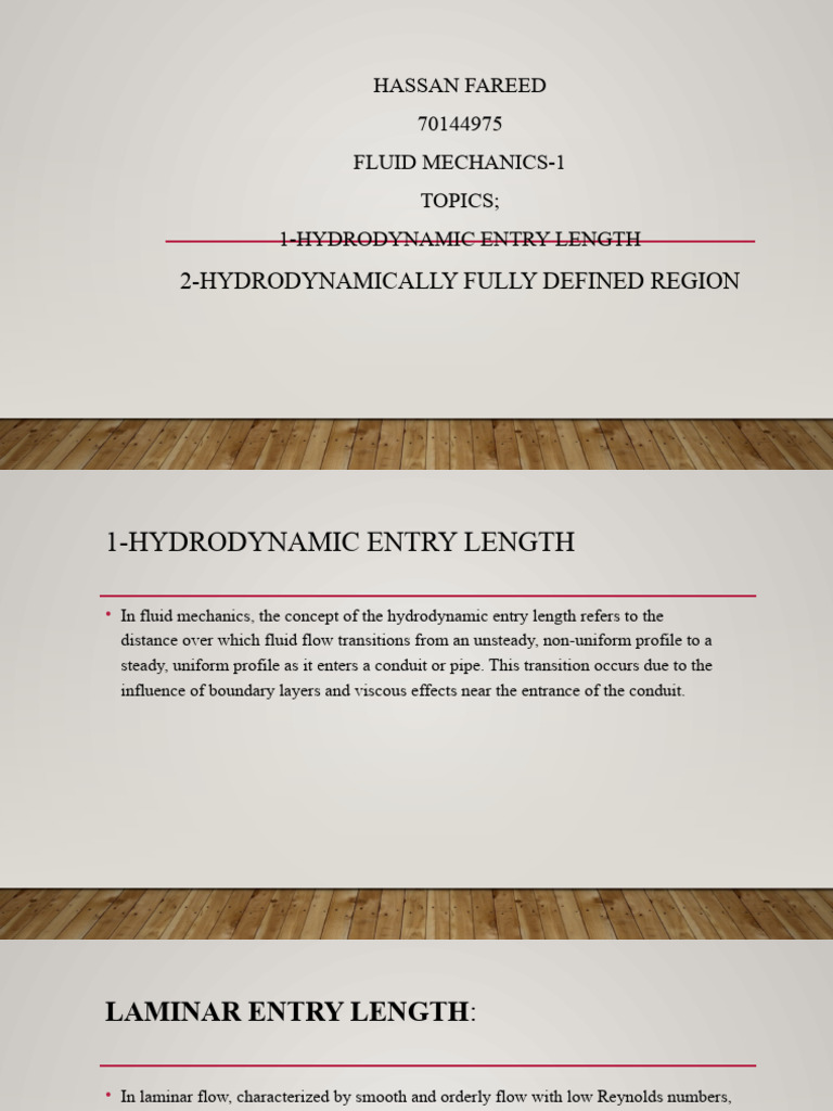 Fluid Mechanic Presentation | PDF