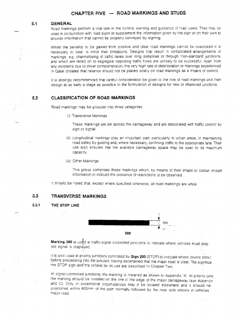 Road Markings | PDF