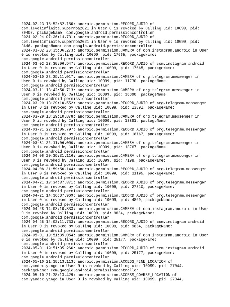 Perm Debug Info | PDF | Computers
