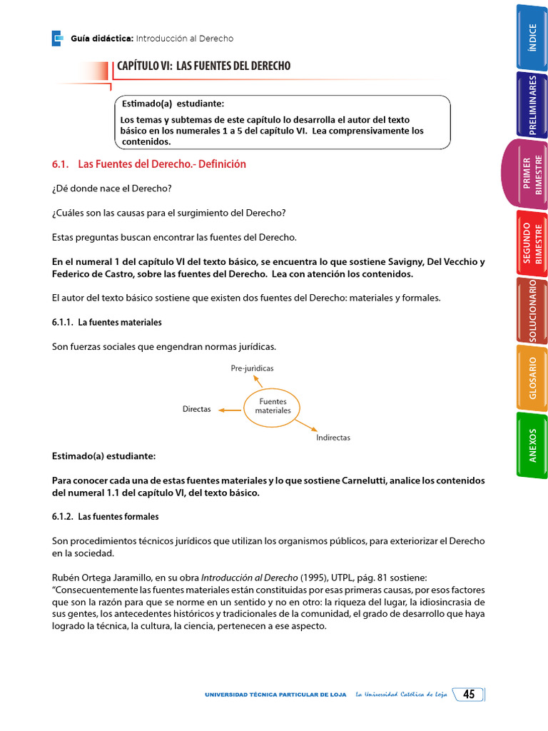 Fuentes del Derecho: Materiales y Formales | PDF | Fuentes del derecho ...