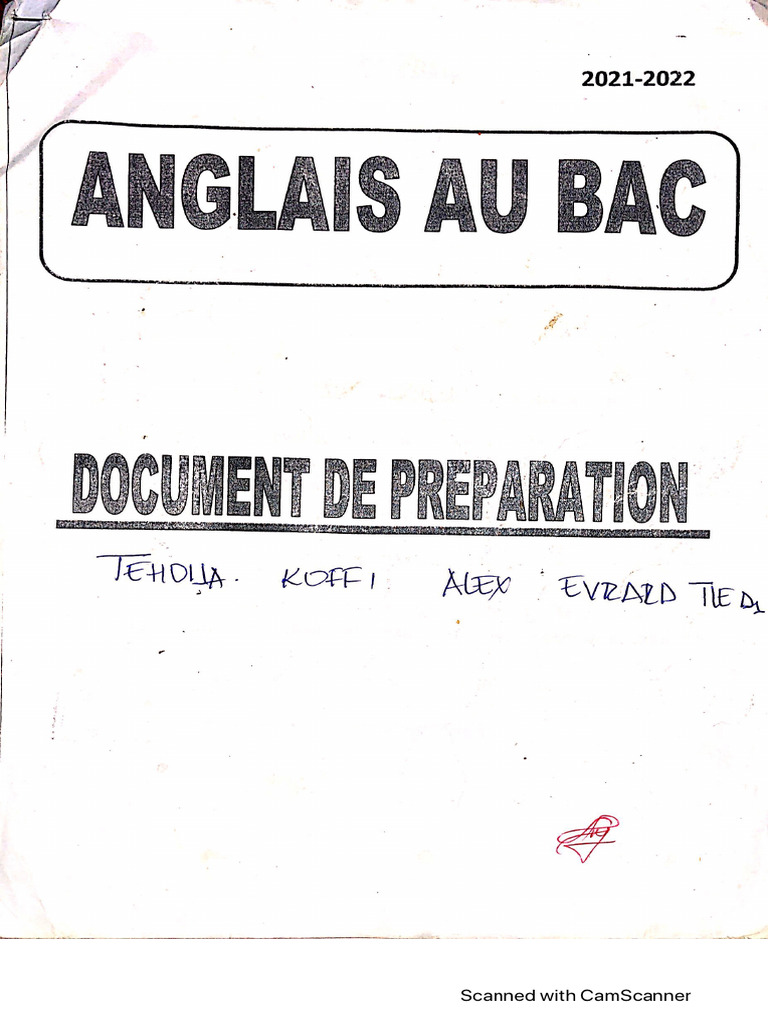 Oral Anglais | PDF