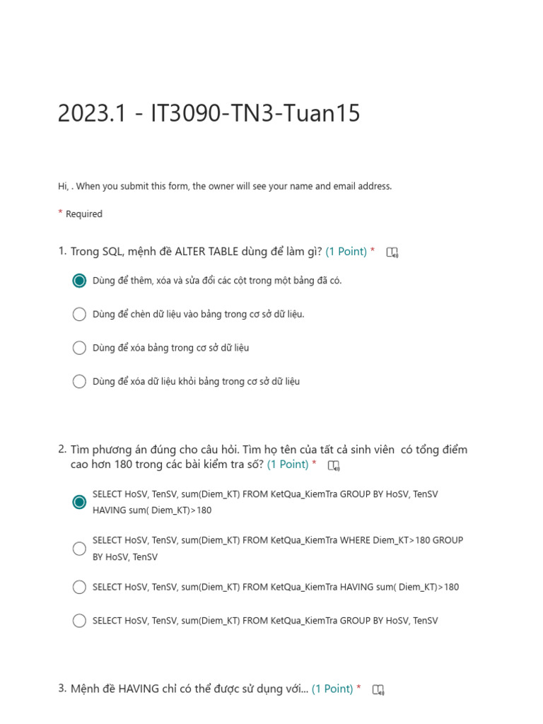 2023.1 IT3090 TN3 Tuan15 | PDF