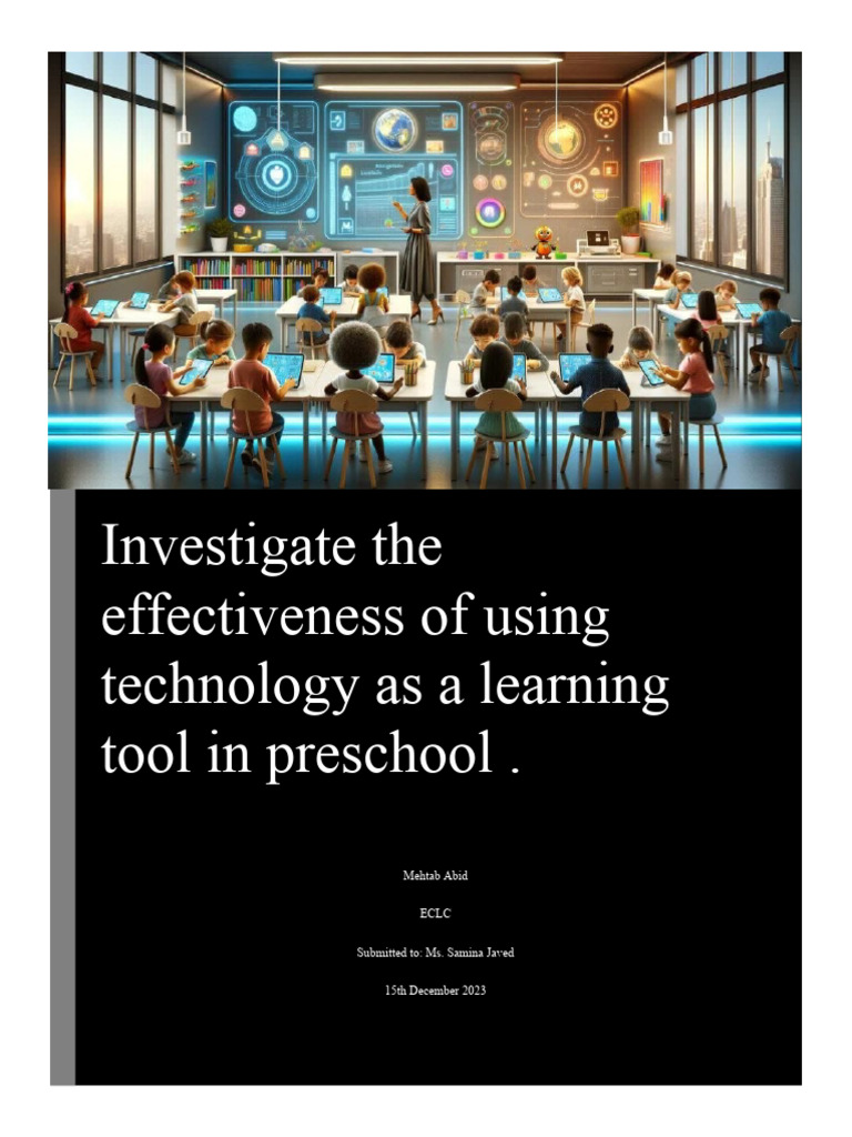 Technology Impact The Cognitive Development of Preschool | PDF | Cognitive Development | Child ...