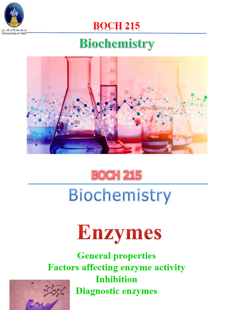 6 - Chapter 6 Enzymes | PDF | Enzyme | Active Site